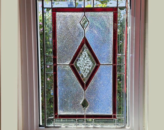 Beveled Glass Panel - Etsy