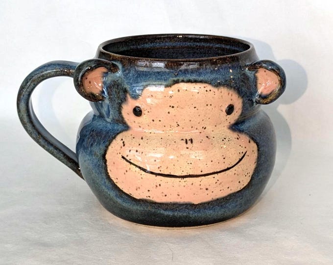 Handmade Monkey Mug Cute Ceramic Cup - Etsy