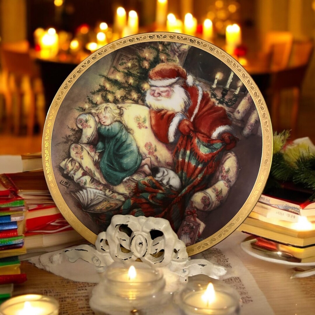 Lisi Martin 1993 Christmas Collectible Plate not a Creature Was ...