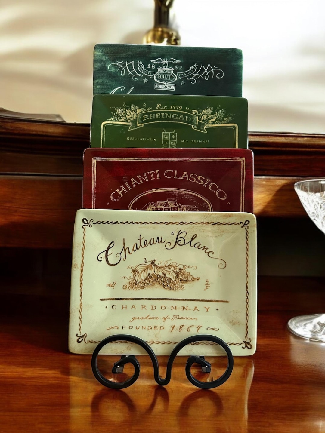 Stackable Plates on Rack 2004 World Wide Art by “angela Staehleng” - Etsy