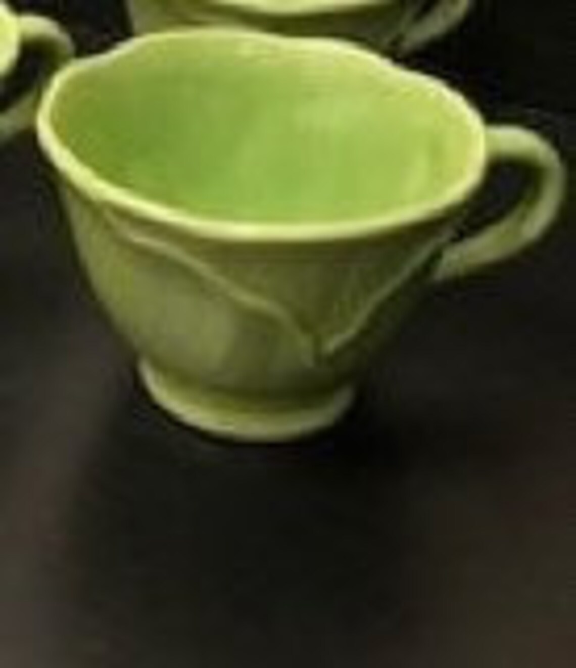 Vintage Green Cabbage Pottery Coffee/tea Cup - Etsy