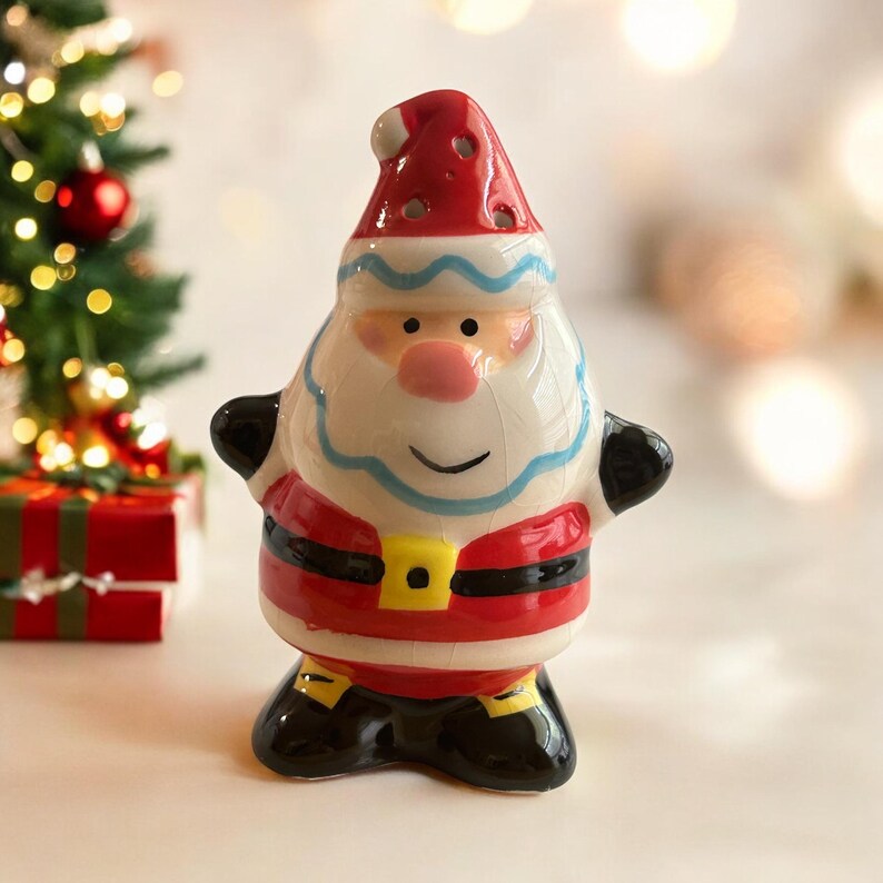 Vintage Pier 1 Santa and Snowman Salt and Pepper Shakers - Etsy