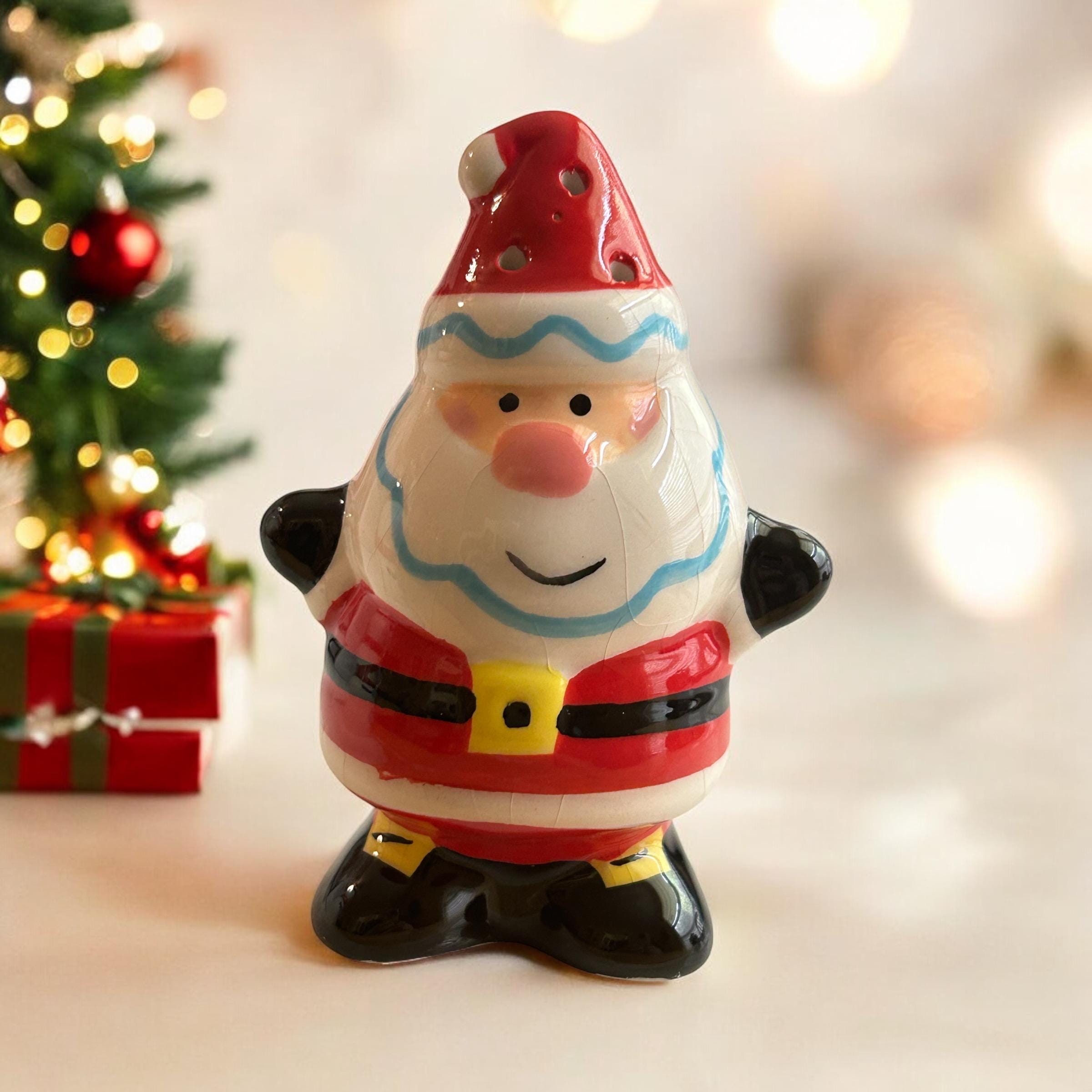 Vintage Pier 1 Santa and Snowman Salt and Pepper Shakers - Etsy