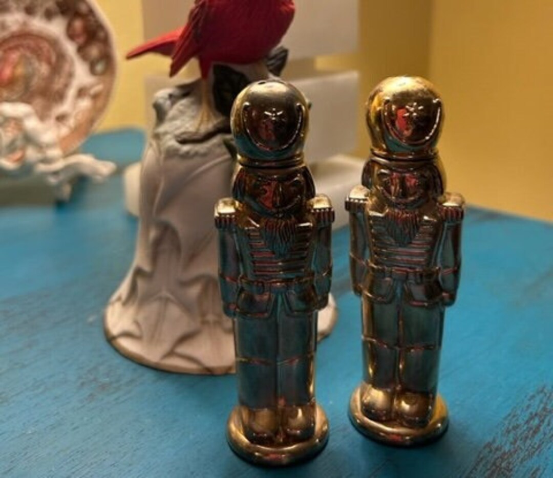 Godinger Silver Toy Soldier Salt & Pepper Shakers With Case - Etsy