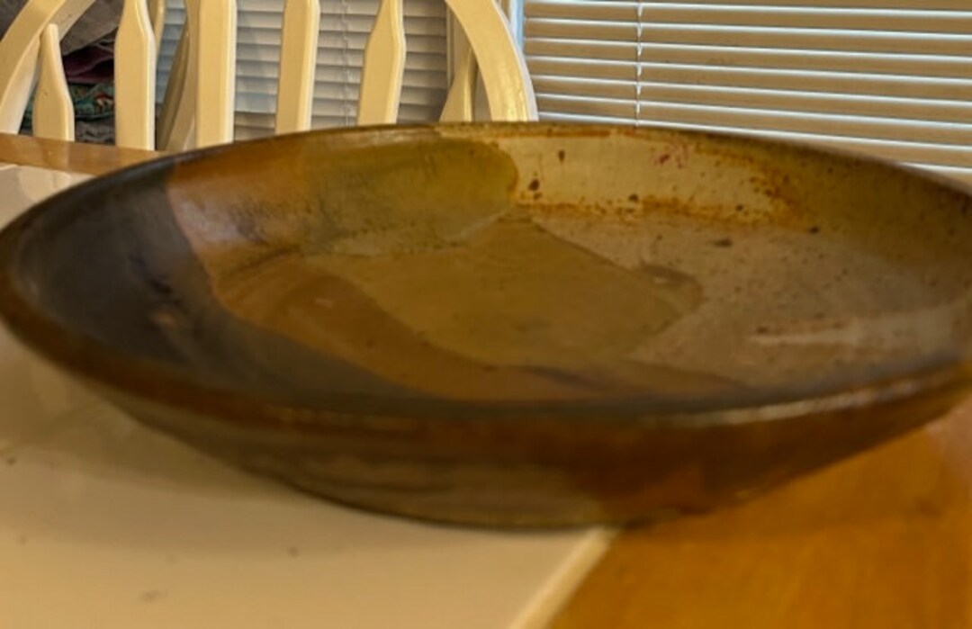 Studio Art Pottery Deep Dish Plate - Etsy