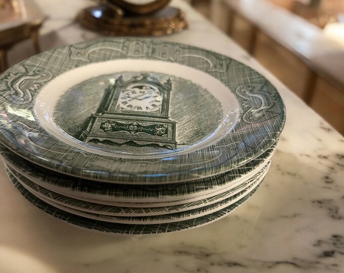 The Old Curiosity Shop Grandfather Clock 6.5” Plates -set of 6 - Etsy