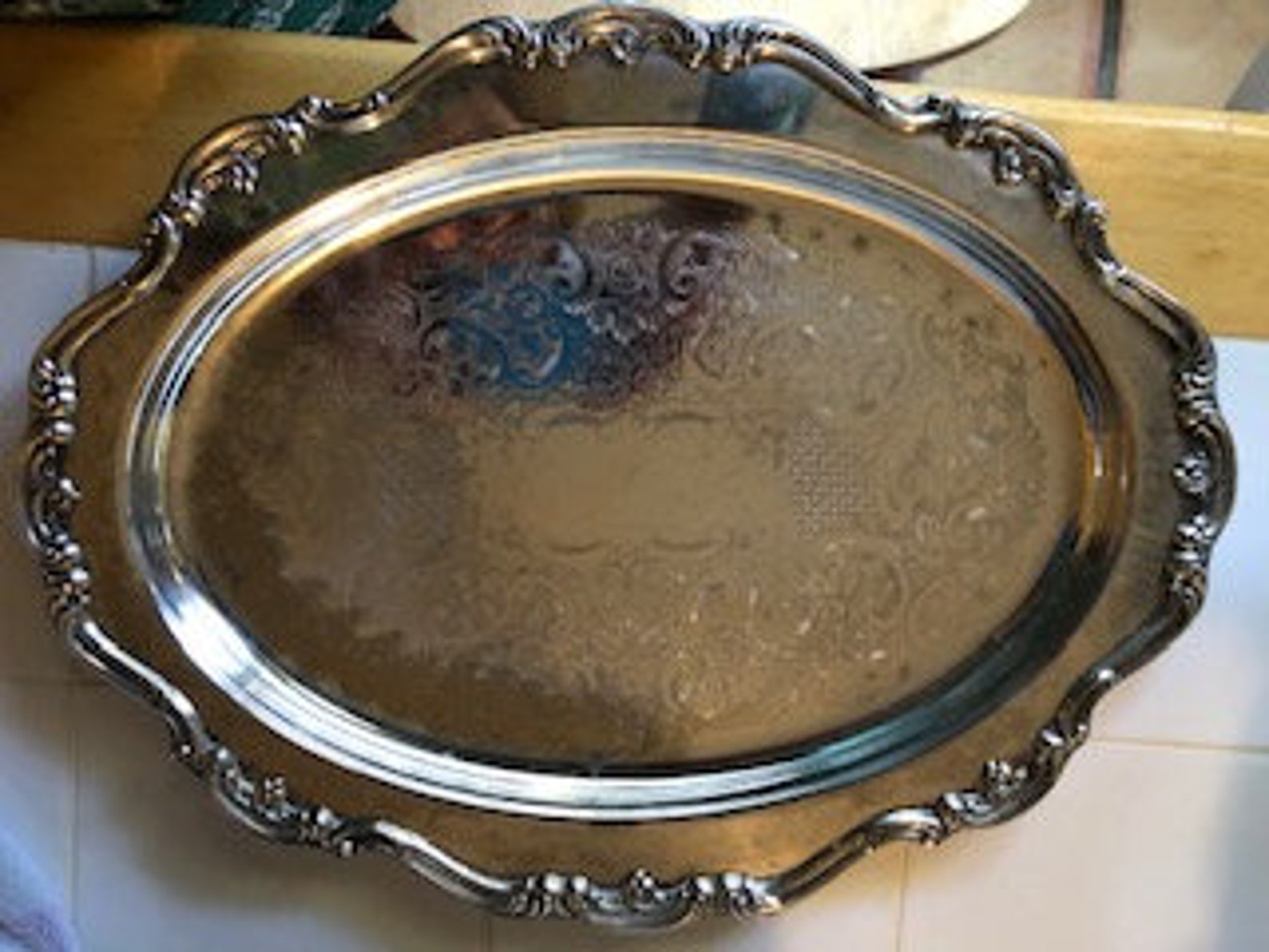 Vintage E P Silver Plated Gorham Heritage Platter Dish With - Etsy