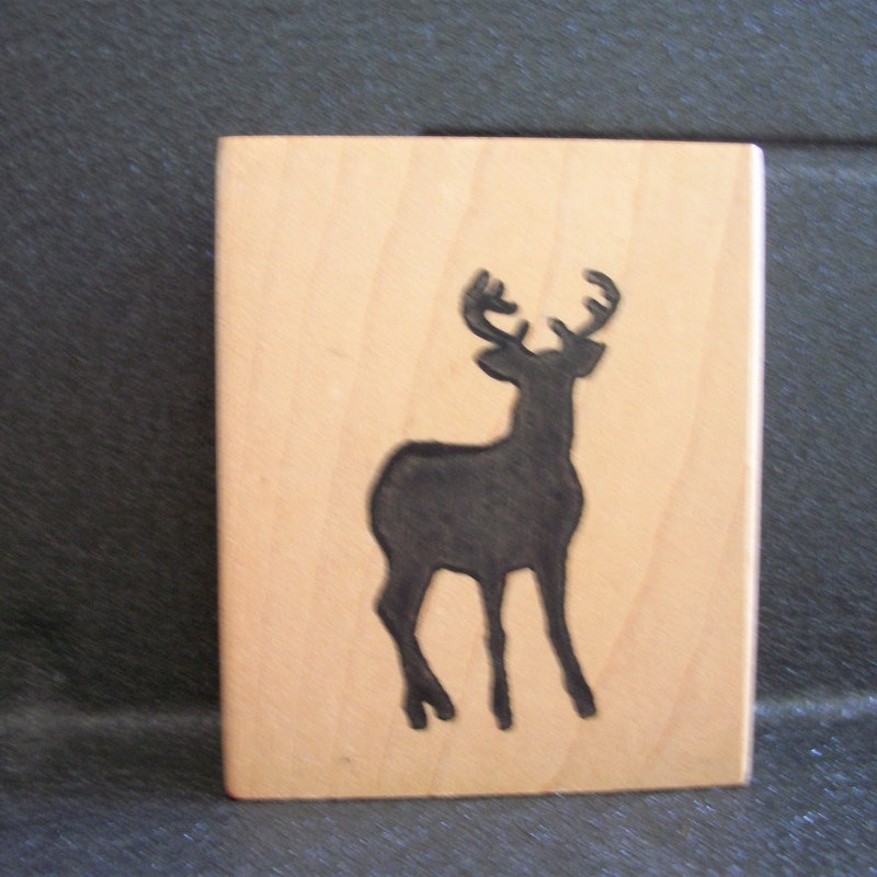 Deer Rubber Stamp - Etsy