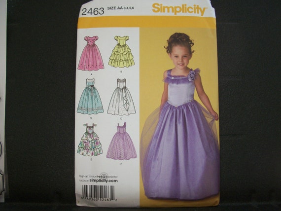 Simplicity Pattern 2463 Child's Special Occasion Dress - Etsy