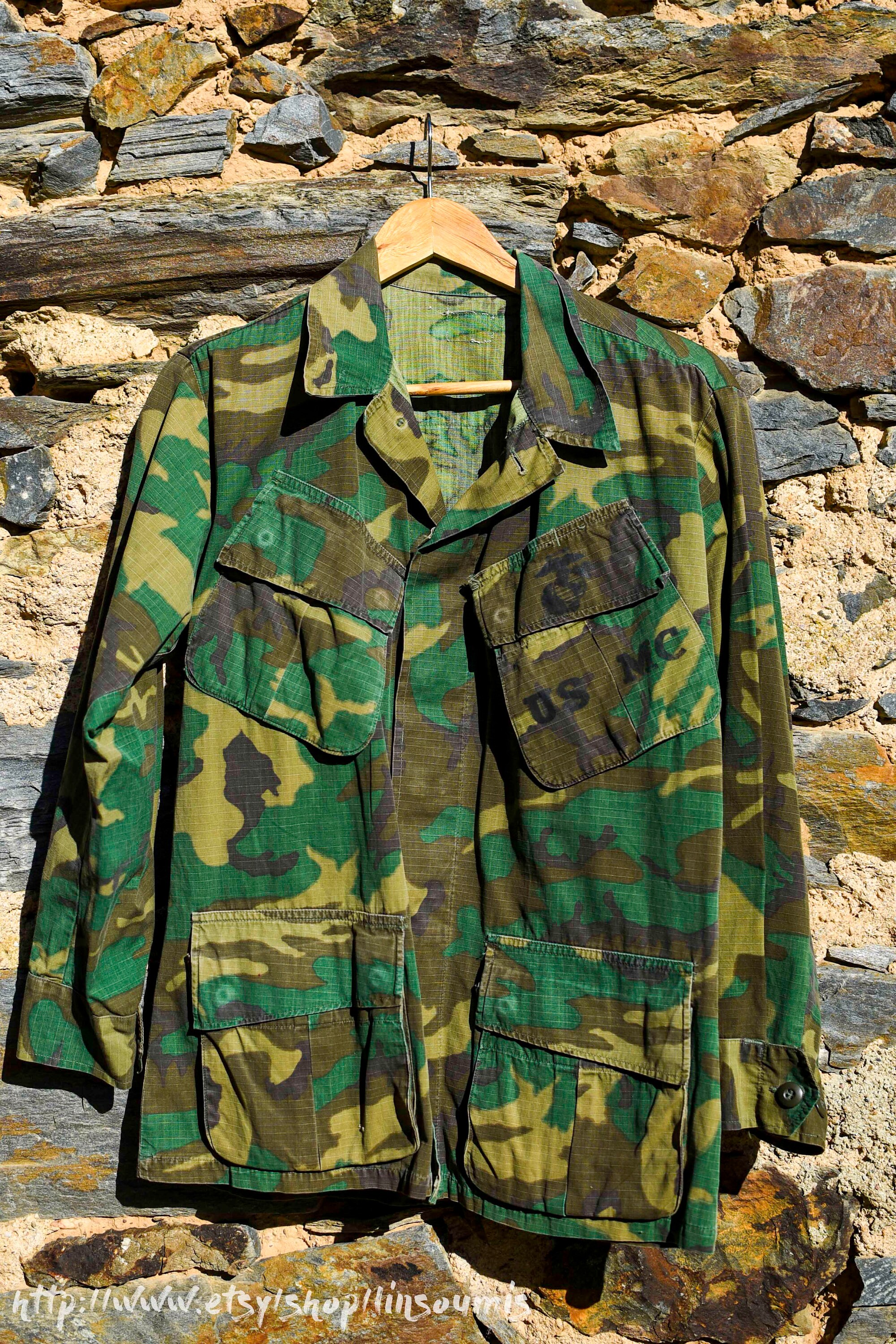 Rare Vintage Vietnam USMC para fatigue jacket Size Medium | Etsy