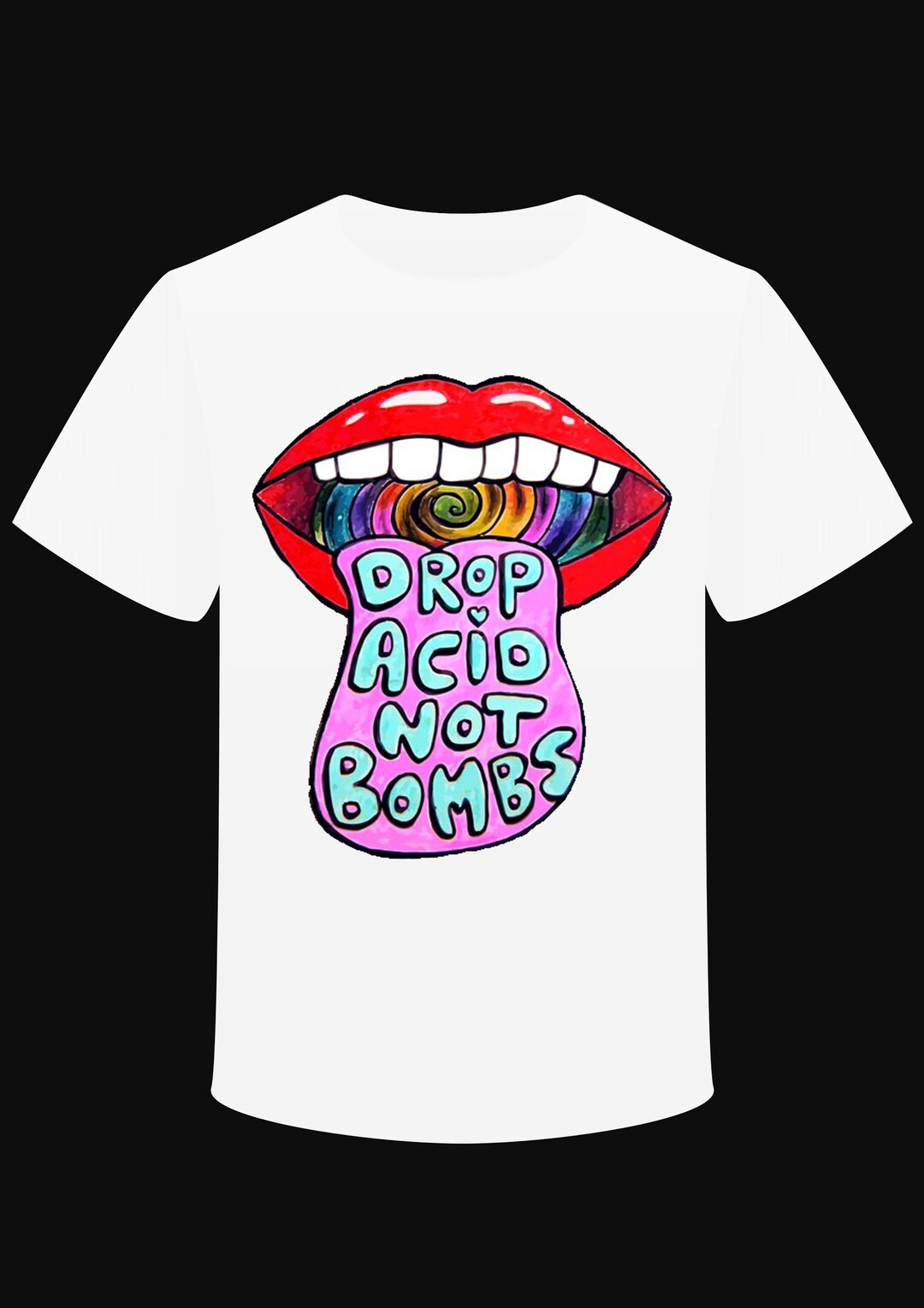 "drop Acid Not Bombs" T-shirt - Etsy Canada