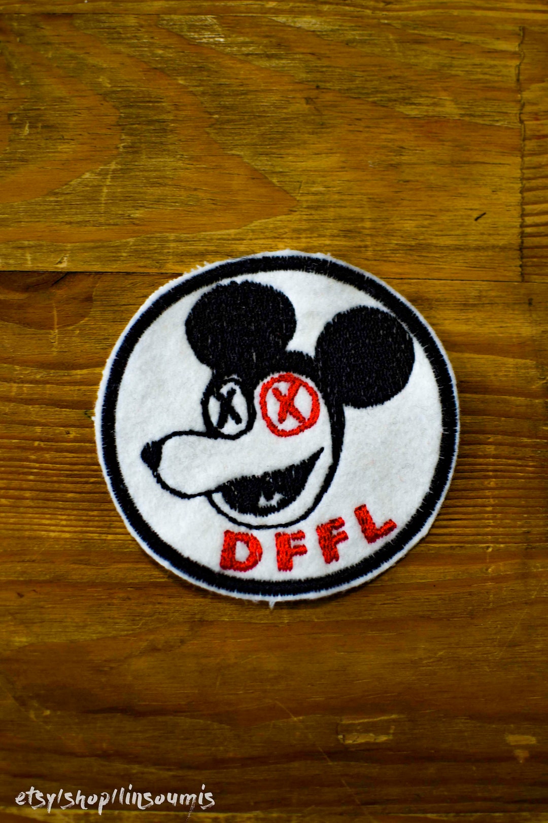 Rare Embroidered Patch Badge "dffl" Rat - Etsy