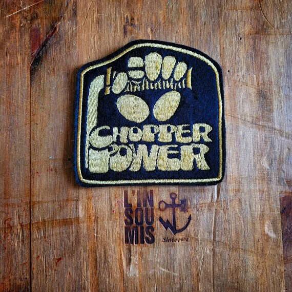 Patch patch embroidered rare Chopper Power Version bl… - Gem