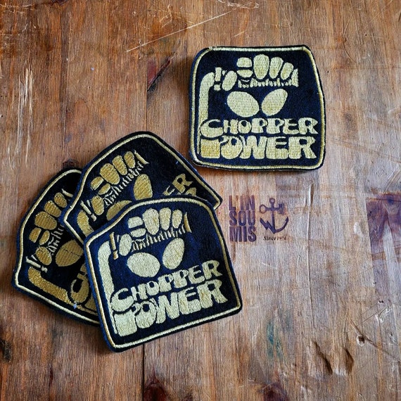 Patch patch embroidered rare Chopper Power Version bl… - Gem