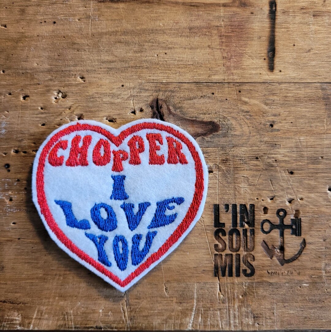 Chopper I Love You Rare Patch Embroidered Patch - Etsy