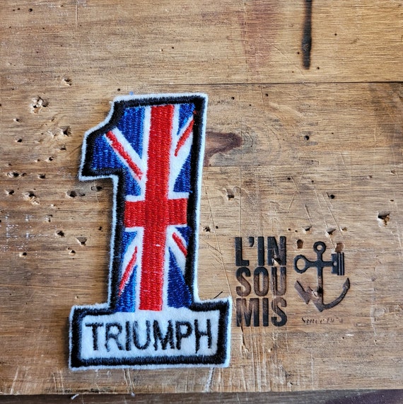 Rare embroidered patch badge Number one Triumph - Gem