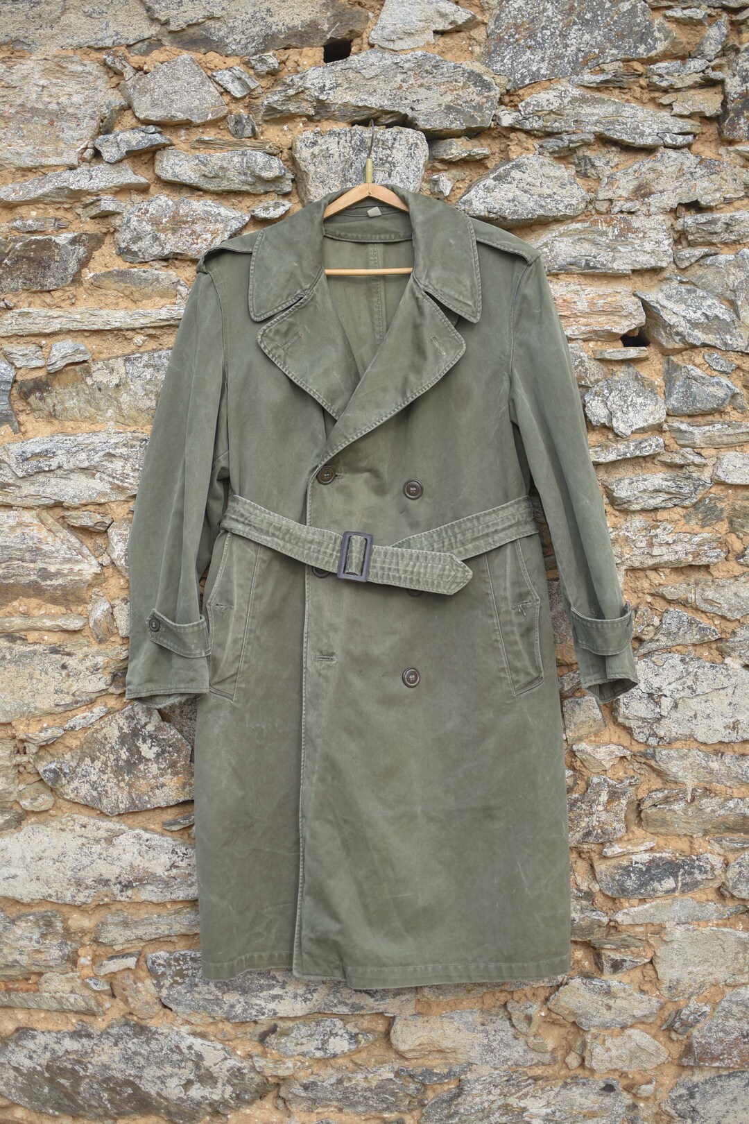 Rain Overcoat US Army Korea OG 107/ Waterproof Overcoat - Etsy