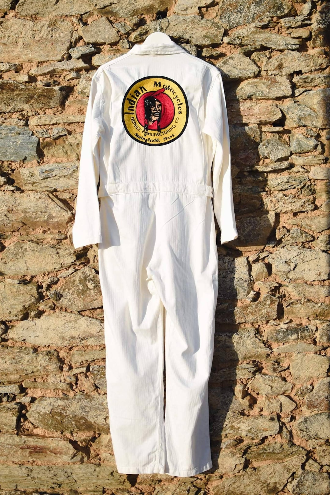 HBT Coverall 50's Hand Embroidered Chainstitch Method Herringbone Twill ...