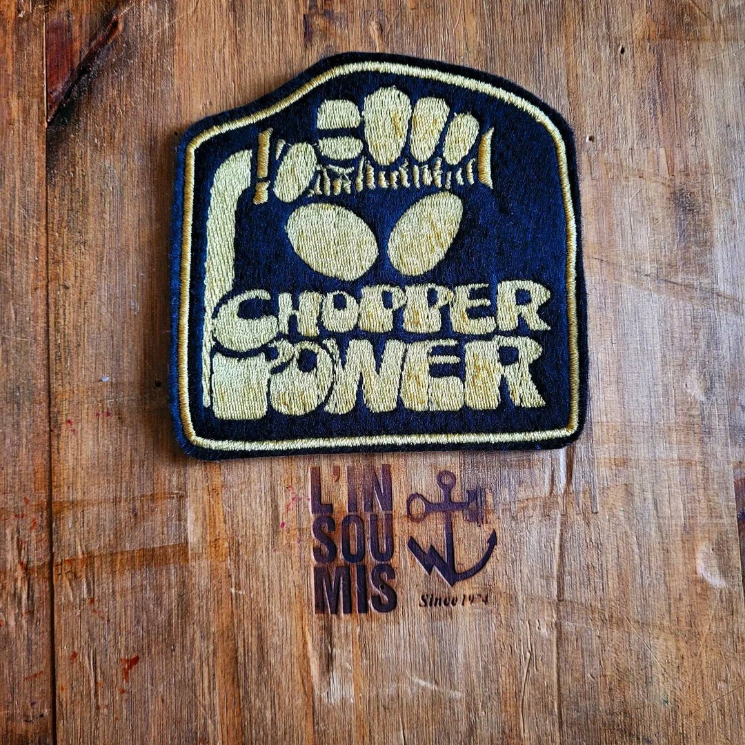 Rare "chopper Power" Embroidered Patch Badge - Etsy