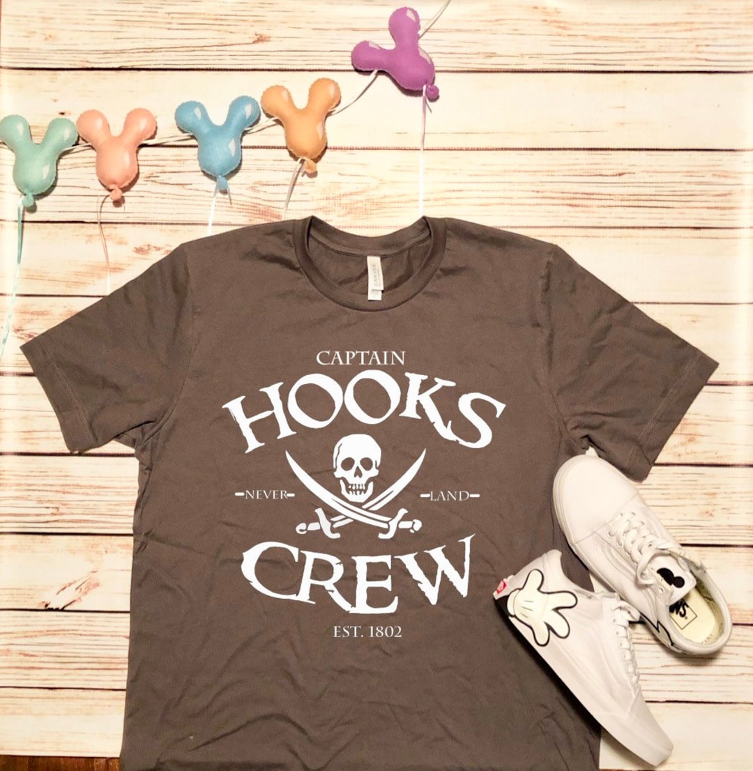 Disney Shirts Captain Hooks Crew Shirt Peter Pan Shirt Disney Pirate ...
