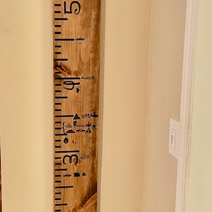 Disney Growth Chart Ruler With Ride Heights Disneyland Disney World (no ...