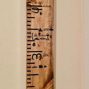 Disney Growth Chart Ruler With Ride Heights Disneyland Disney World (no ...