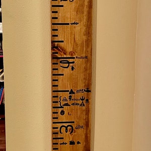 Disney Growth Chart Ruler With Ride Heights Disneyland Disney World (no ...