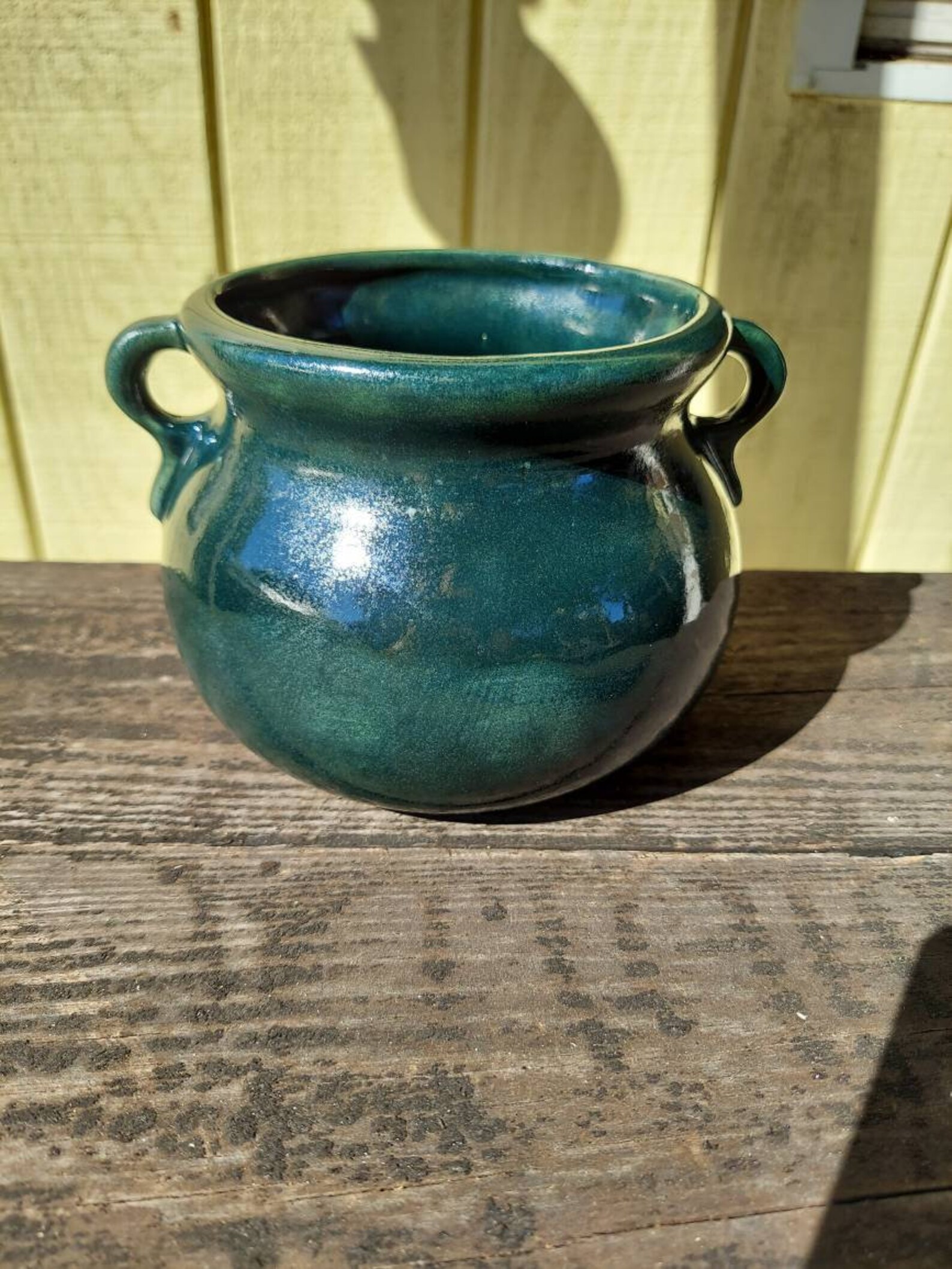 Cauldron Plant Pot / Ceramic Planter / Colorful / Planter With | Etsy