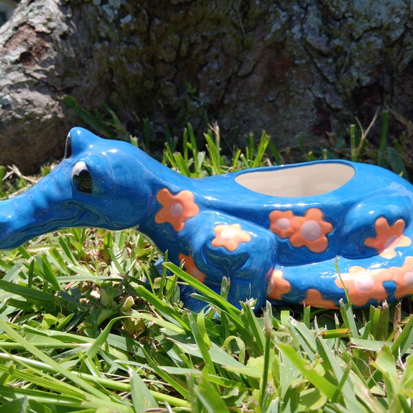 Alligator Planter - Etsy