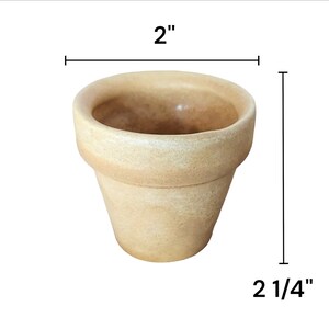 Small Ceramic Pots / 2 Inch Flower Pot / Leaf Starter / Seed / Cuttings ...