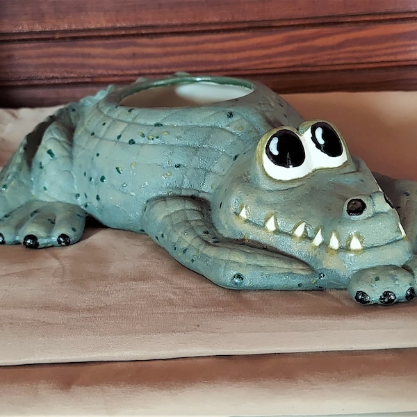 Alligator Planter - Etsy