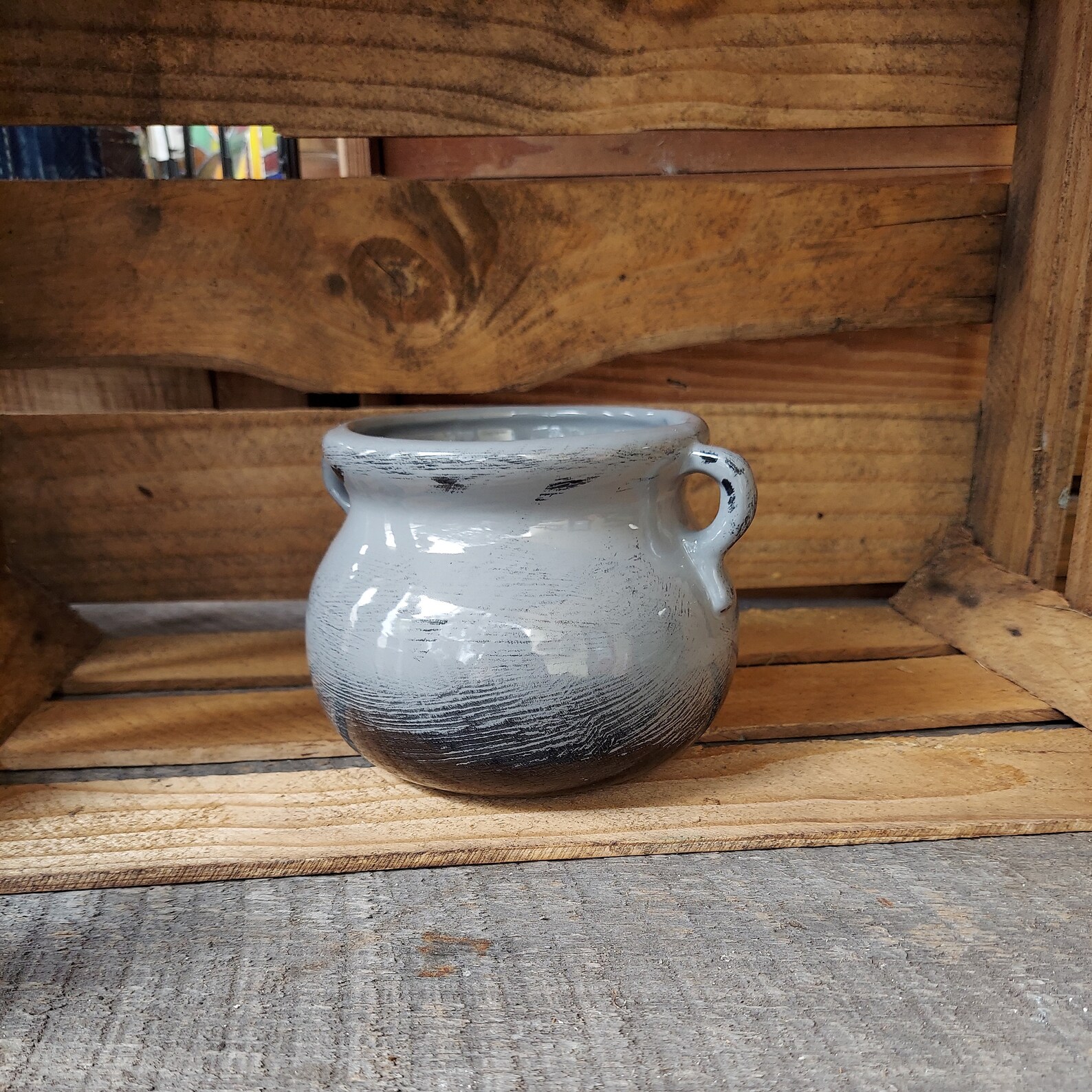 Cauldron Plant Pot / Ceramic Planter / Colorful / Planter With | Etsy