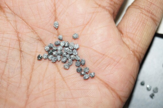 Roundels Undrill 1.00 Ct 3.0 to 4.0mm Aprx Dark Gray Rough | Etsy