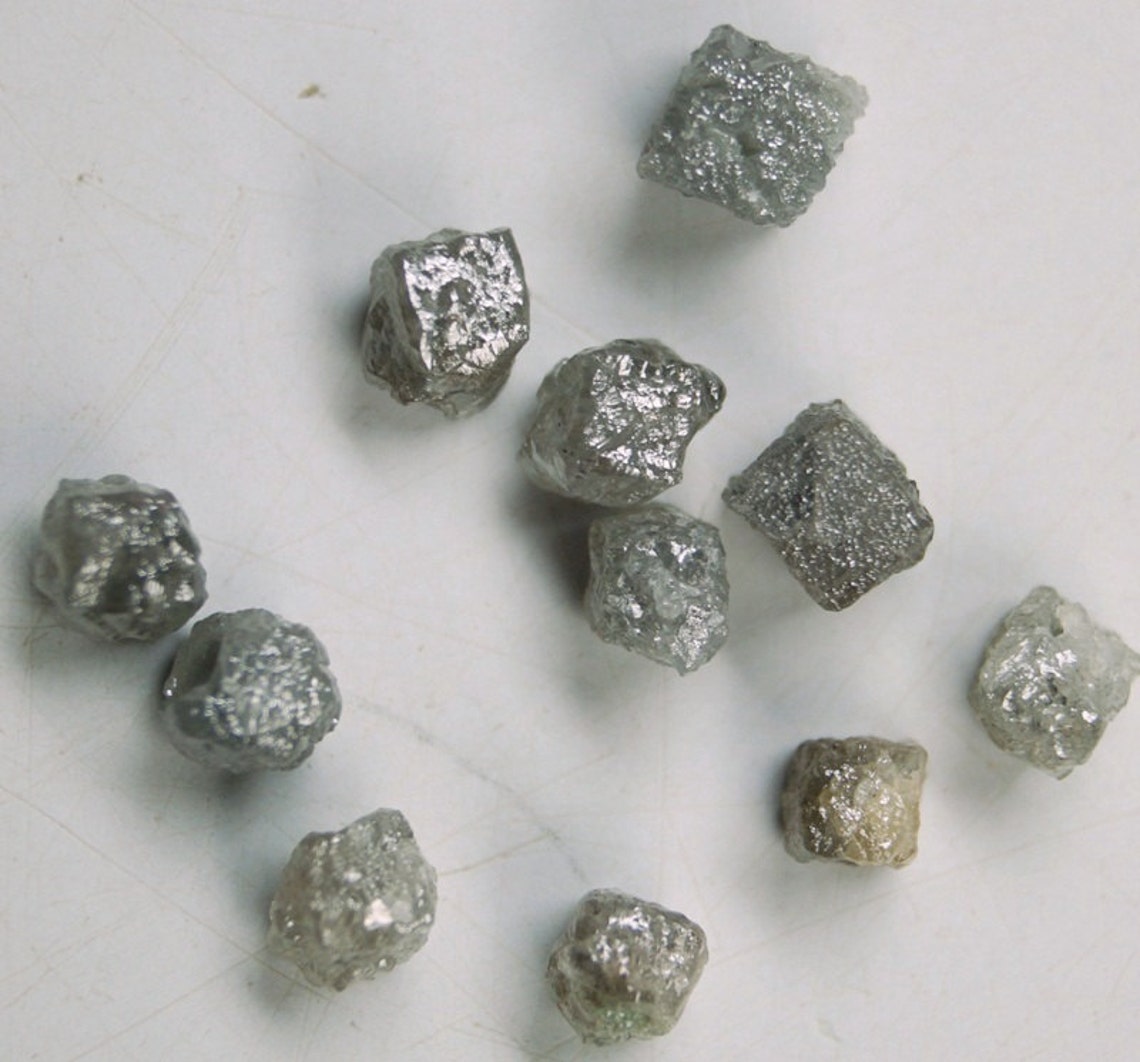 55% ON SALE Grey Diamond Box Cubes 14 Pieces 2 Carat - Etsy