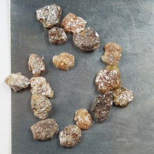 2 Pieces Raw Red Diamonds, Rough Diamonds, Natural Diamonds, Uncut ...