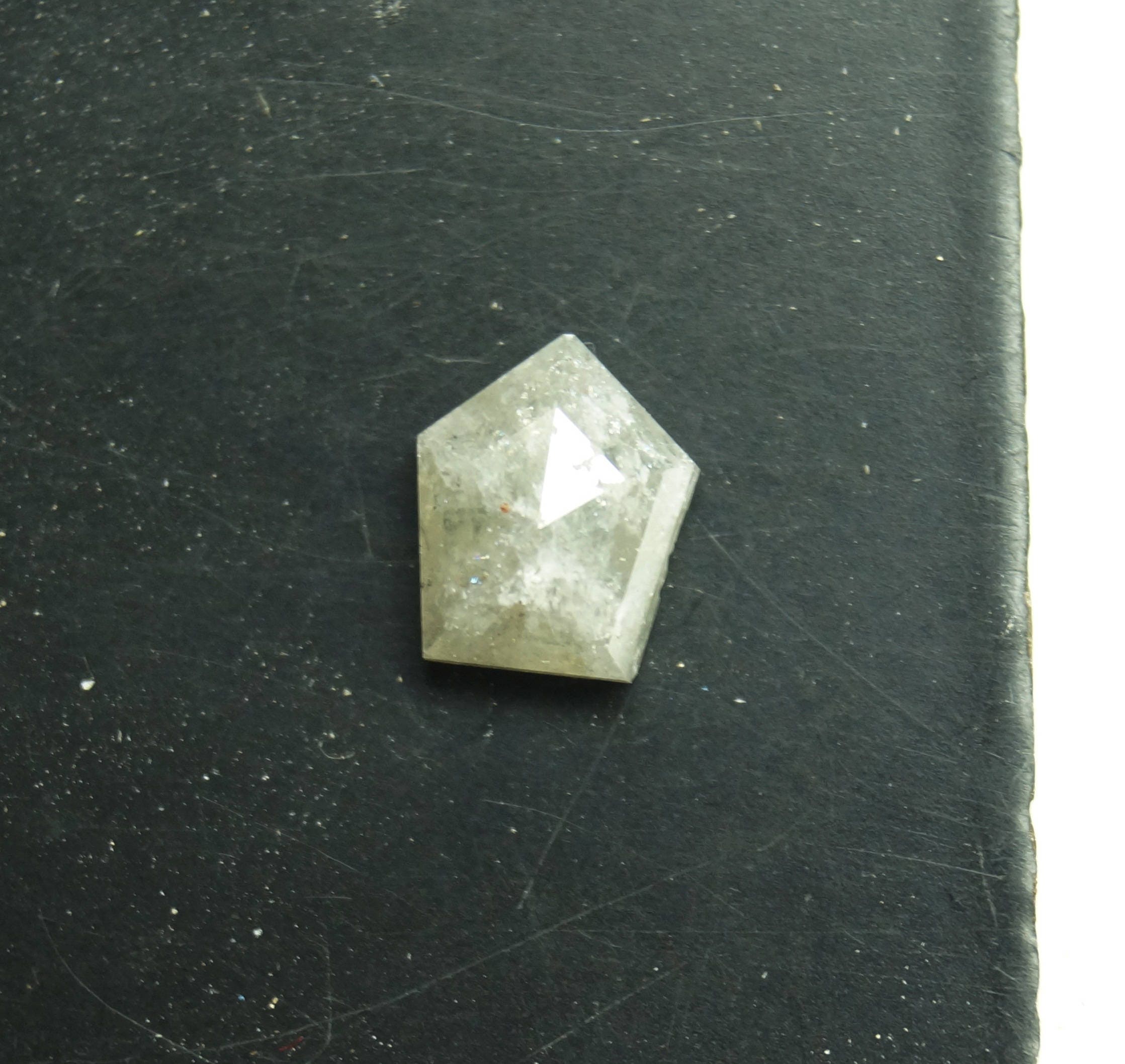 ON SALE 55% 1.35 CTW Fancy Shield Shape White Rose Cut Diamond | Etsy