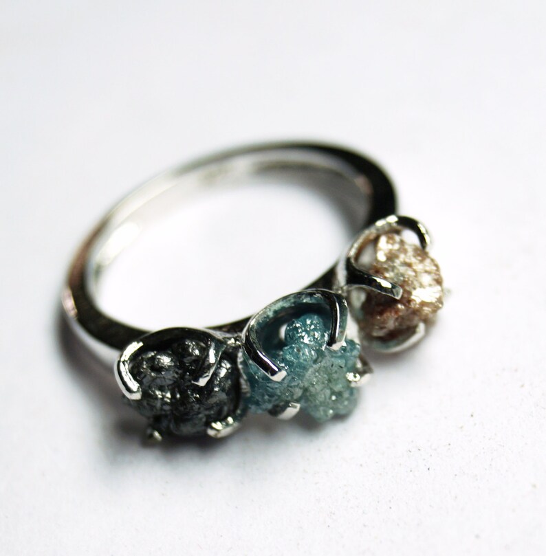 Red Raw diamond ring diamond ring promise engagement ring | Etsy