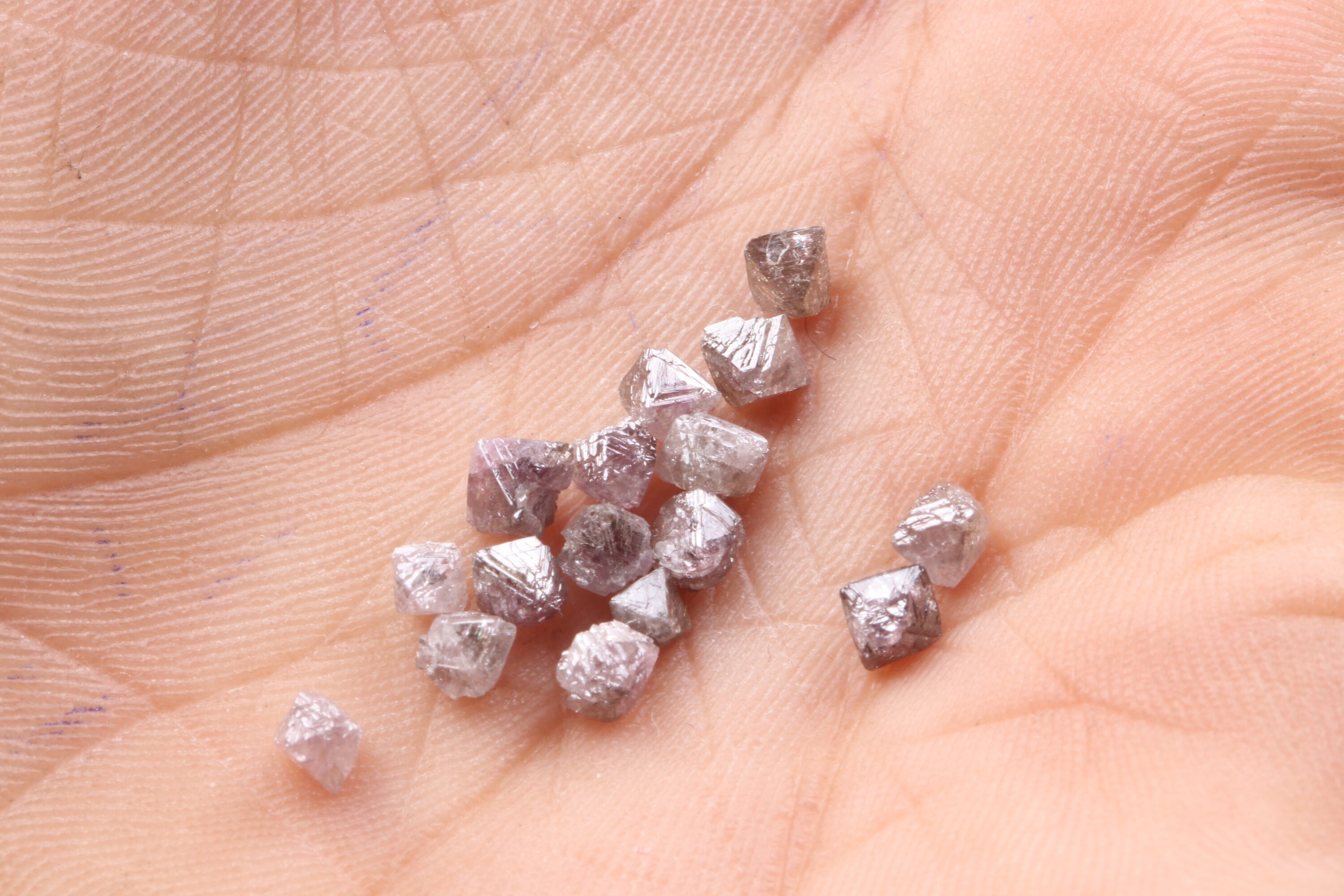 3-4.5mm Pink Diamond Crystal Natural Pink Diamond Crystal - Etsy