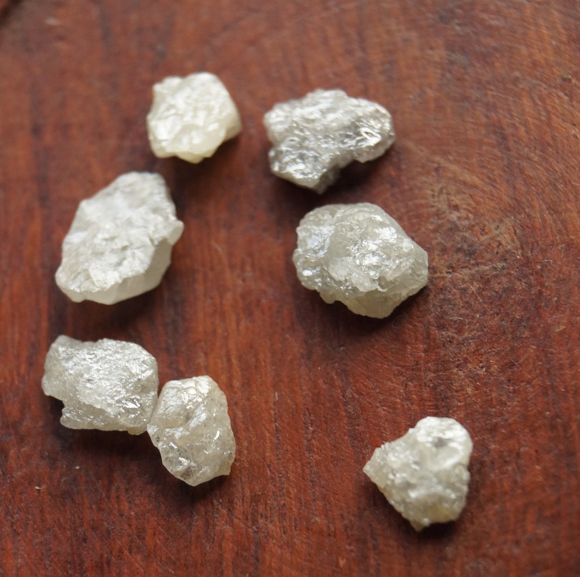 ON SALE 55% 2 Pieces White Raw Diamonds Flat Rough Diamonds - Etsy