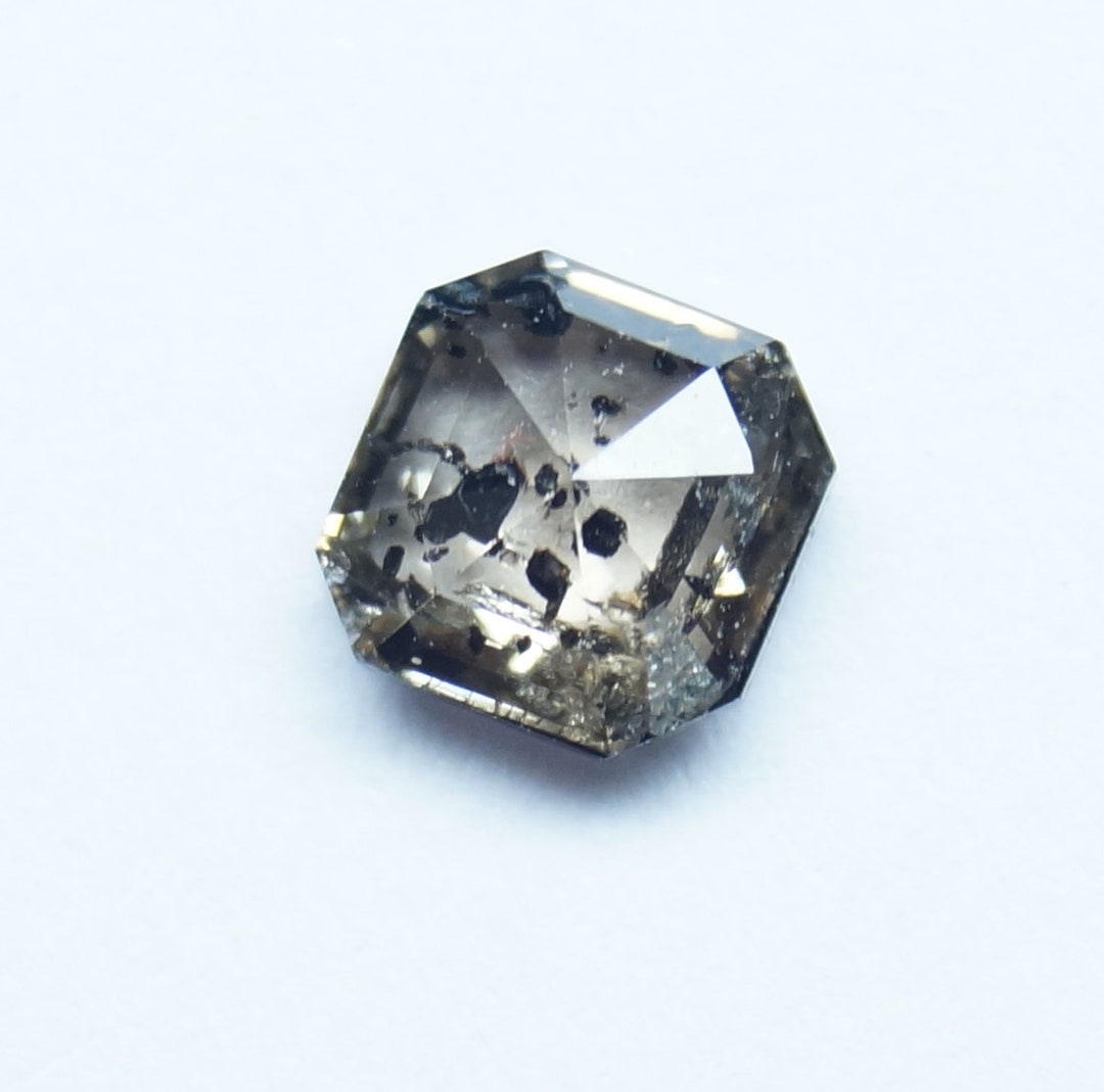 0.85cts/ 5.40x5.34x2.87mm Natural Brown Salt & Pepper Square - Etsy