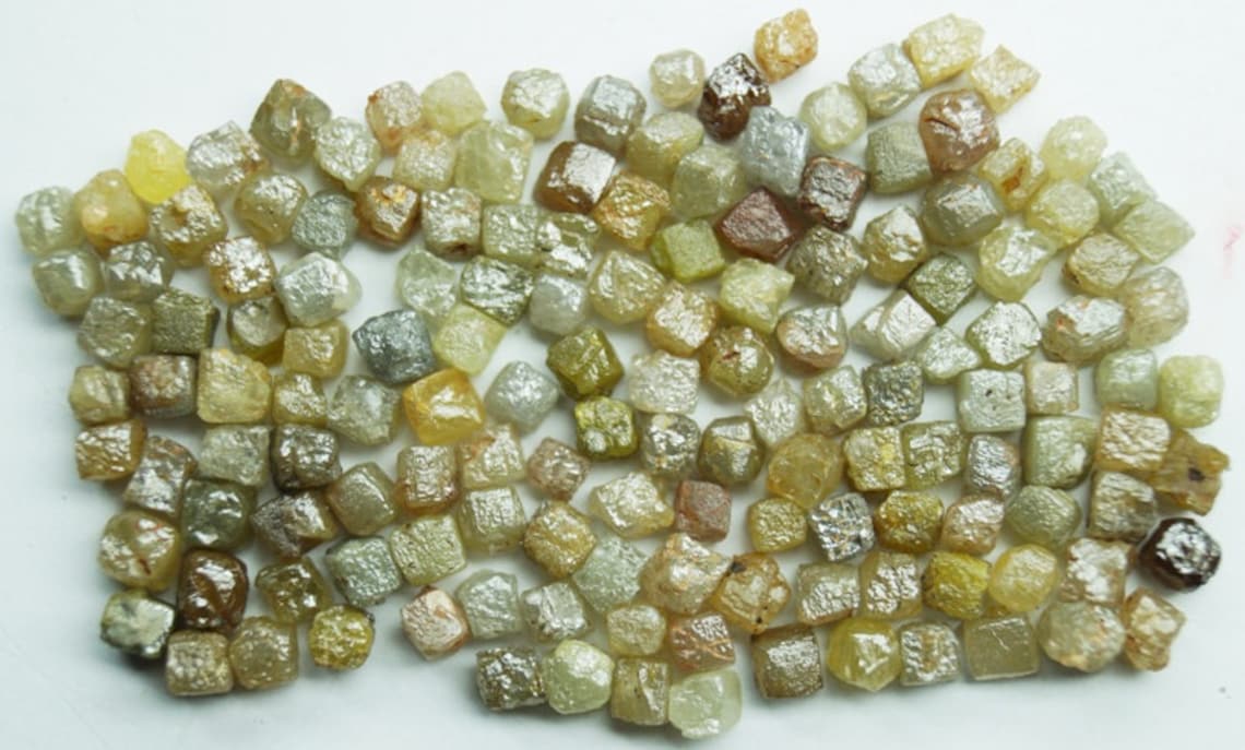 Natural Uncut Rough Loose Diamonds Congo Cubes Shape 15.00 Ct - Etsy