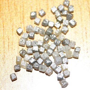 55% ON SALE Grey Diamond Box Cubes 14 Pieces 2 Carat - Etsy