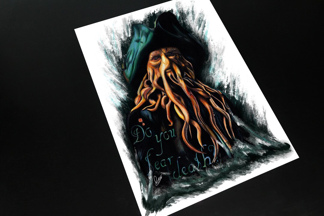 Davy Jones do You Fear Death Villain Print - Etsy