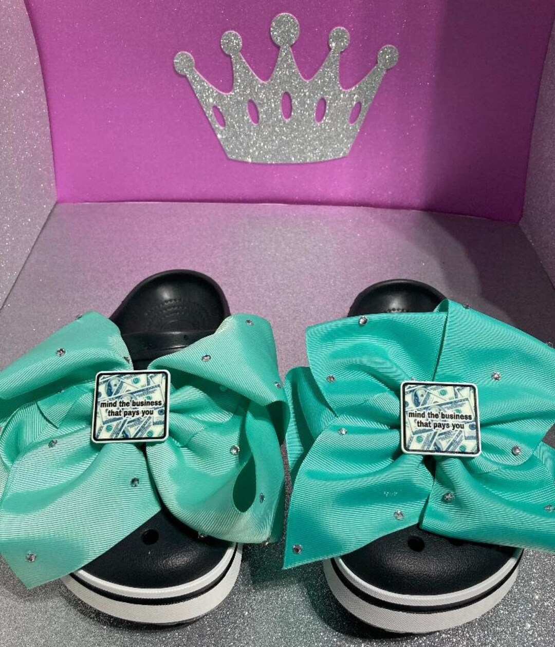 SHOE CLIPS - BIG Bow Charms - Luxury Croc Clogs Charm - Bow Charms ...