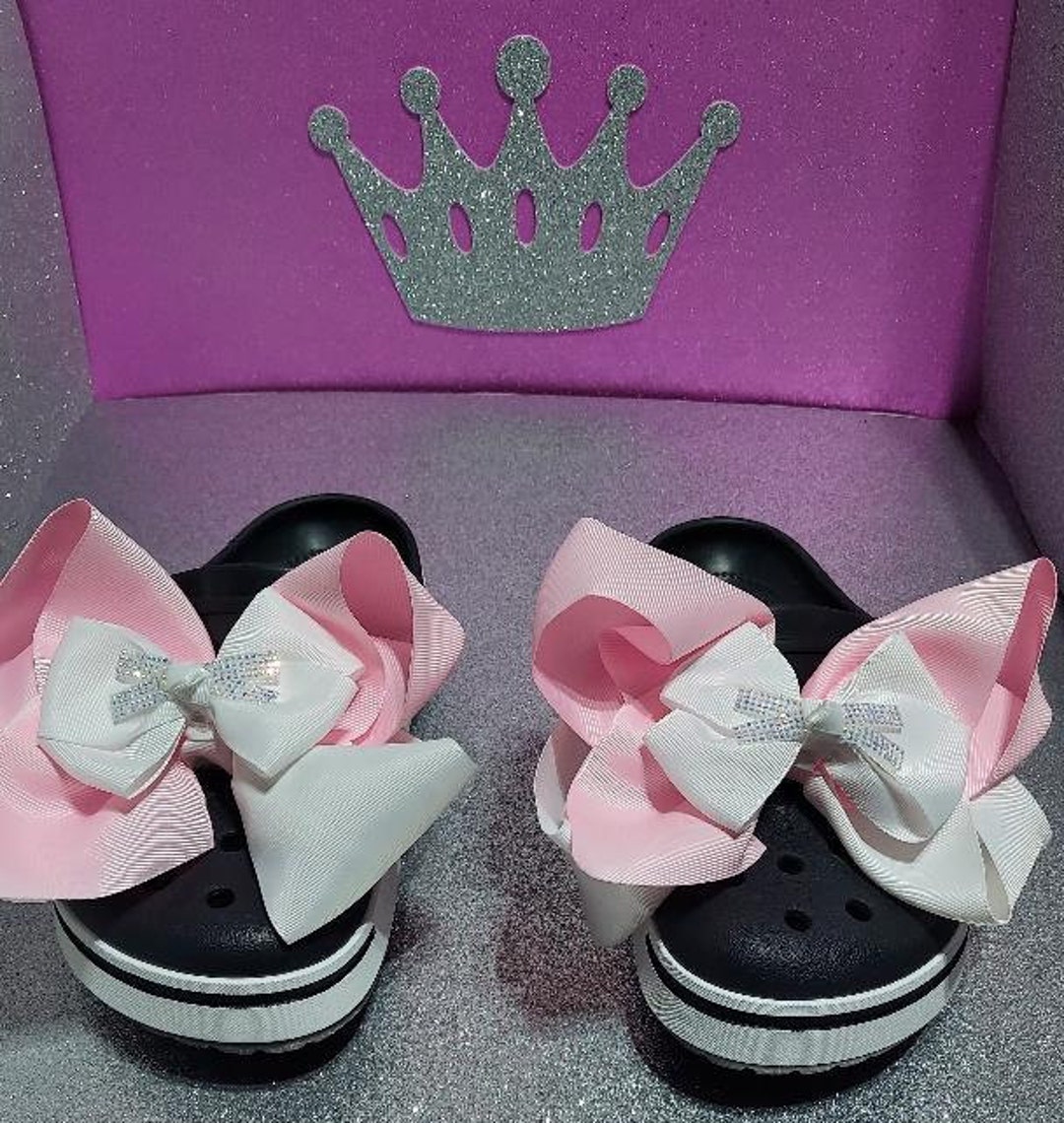 SHOE CLIPS - BIG Bow Charm - Luxury Croc Clogs Charm - Bow Charm – Croc ...