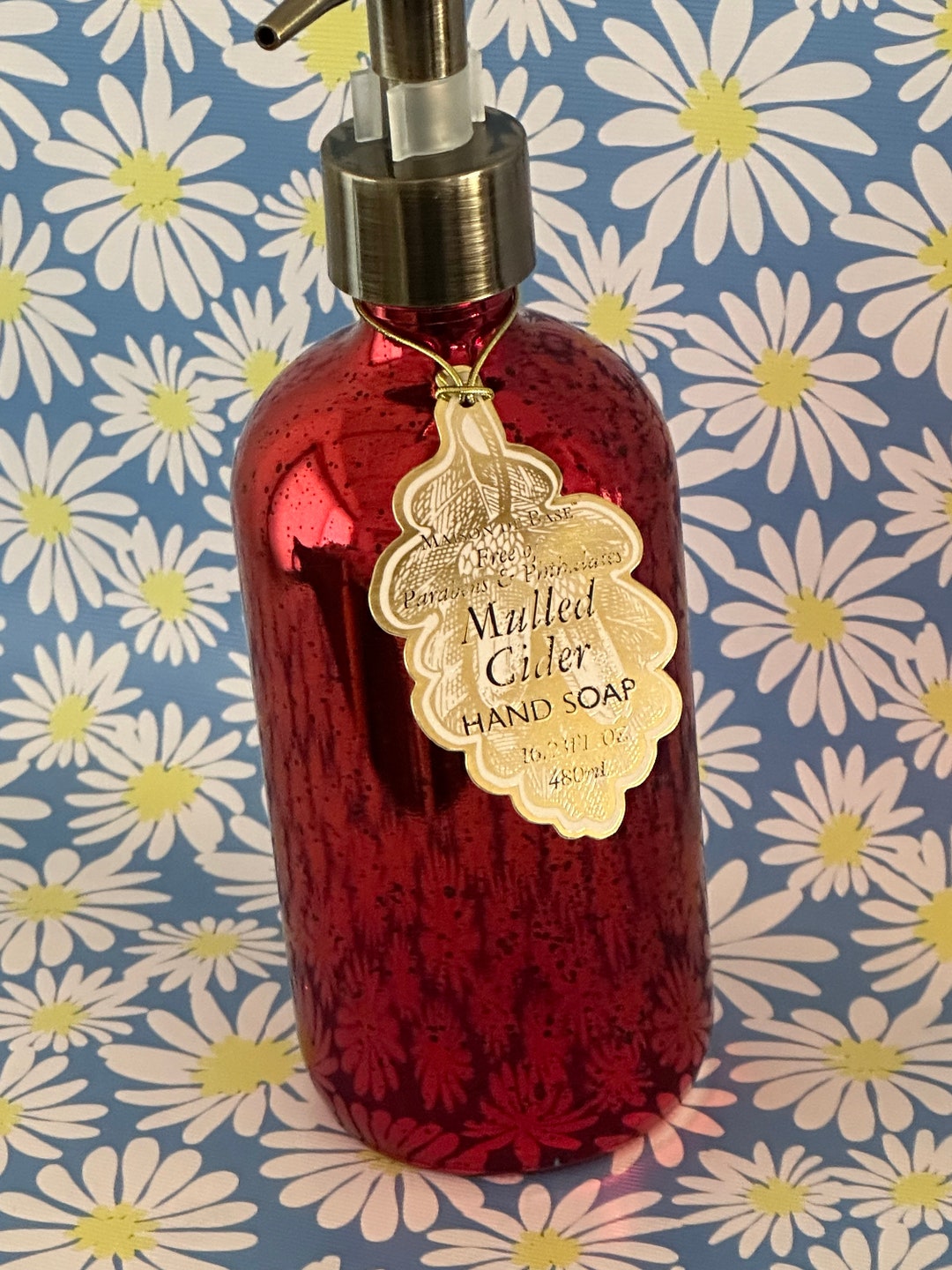 MAISON De BASE Mulled Cider Hand Soap (1) 16.fl.oz Reusable Glass Pump ...