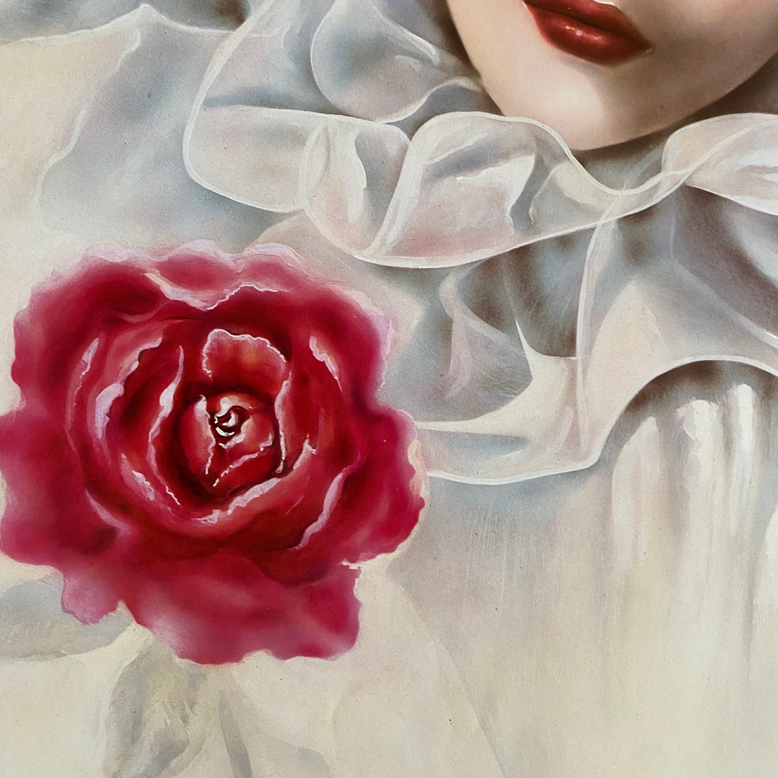 Vintage Pierrot Poster 1990s Airbrushed French Clown Art - Etsy Canada