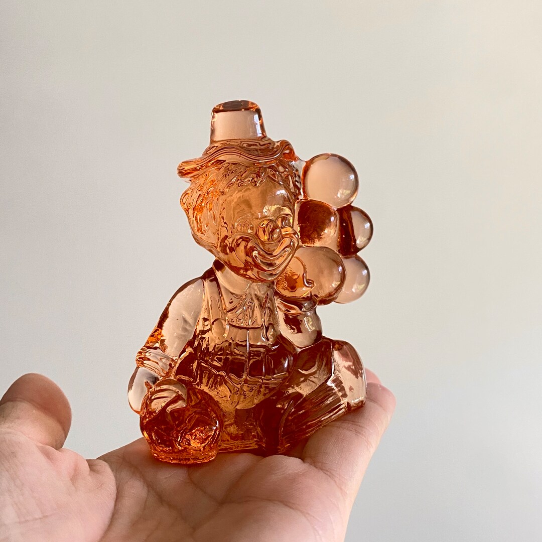 Vintage Glass Clown: Mosser “iffy” Peach Glass Clown Figure - Cherry ...