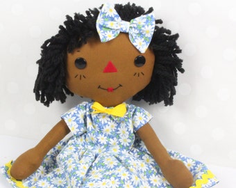 Black raggedy ann | Etsy