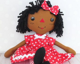 Black raggedy ann | Etsy